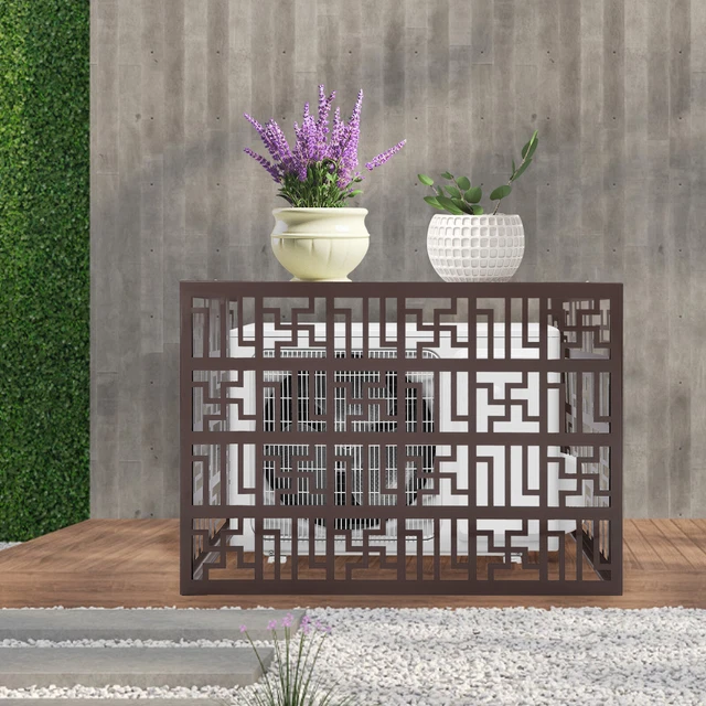 FOR AIR CONDITIONER Outdoor Privacy Fence Panel Aluminium Alloy Privacy ...