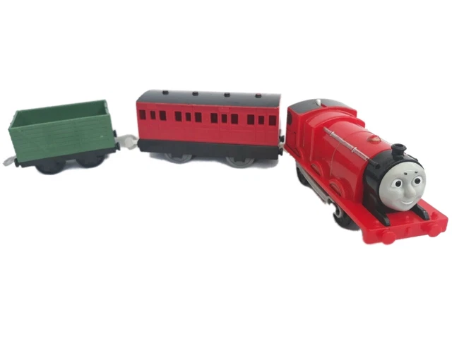 THOMAS THE TANK Engine Trackmaster James Train and Carriages Motorized ...