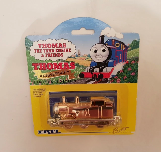 THOMAS & FRIENDS ERTL LIMITED EDITION METALLIC GOLD THOMAS TRAIN ...