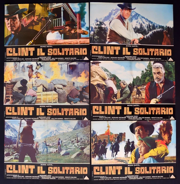 FOTOBUSTE CLINT IL SOLITARIO george martin marianne koch balcazar F212 ...