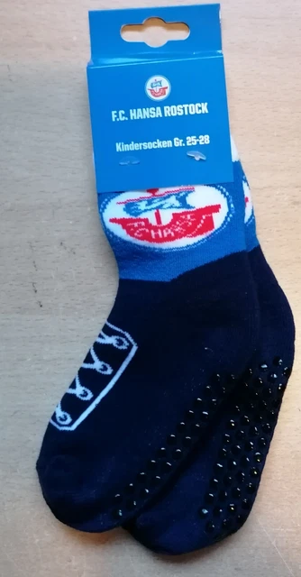 FC HANSA ROSTOCK Kindersocken Sneakersocken Strümpfe Gr. 25-28 Noppen ...