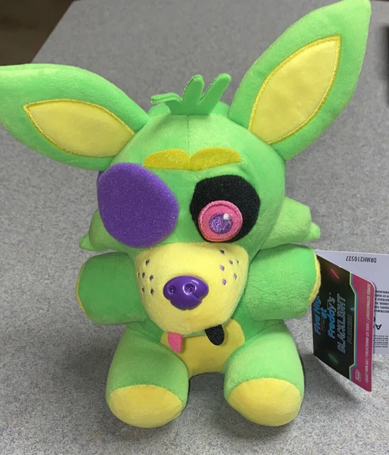 FUNKO {FNAF} FIVE Nights At Freddy’s Blacklight GREEN FOXY Plush £3.57 ...