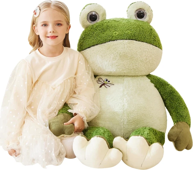 EARTHSOUND GIANT FROG Stuffed Animal Plush Toy,78cm Large Frog Jumbo ...