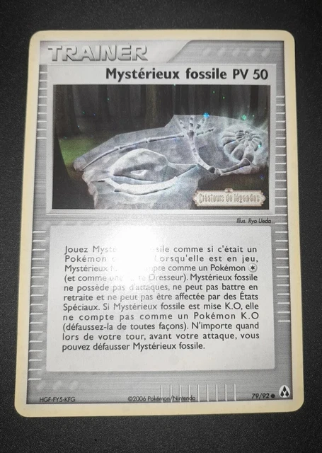CARTE POKEMON MYSTÉRIEUX Fossile 79/92 Bloc Ex Créateurs De Légendes ...
