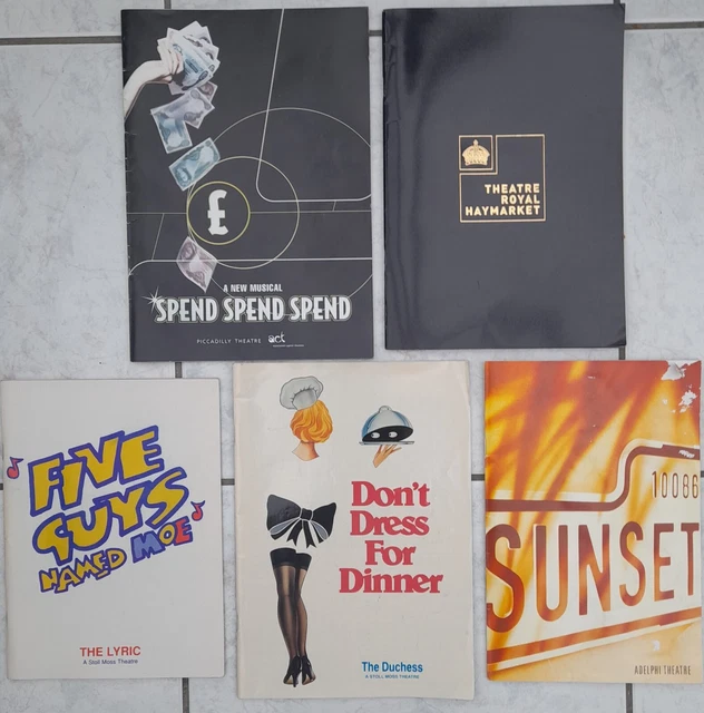 LONDON THEATRE PROGRAMMES- five- from the 1990-2000s £4.95 - PicClick UK