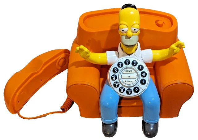 VINTAGE THE SIMPSONS ~ Talking & Animated Homer Telephone ~ 2004 ~ See ...