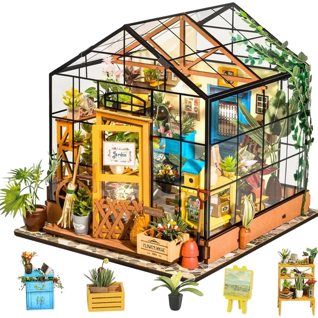 ROLIFE DIY MINIATURE House Miniatur Haus Bausatz Selber Bauen mit LED ...