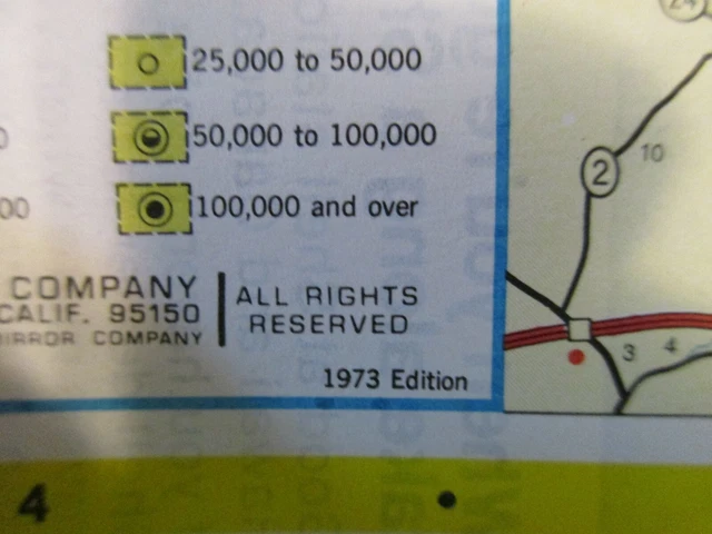 VINTAGE 1973 SHELL Ohio Oil Gas Service Station Travel Road Map~Box B7 ...