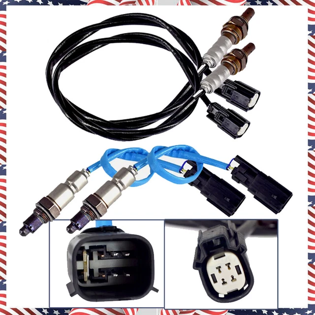 4PCS UPSTREAM & Downstream O2 Oxygen Sensor For 2011-2014 Ford Edge 3 ...