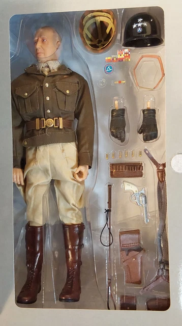 WWII BAVARIA 1945 General George Patton US 3rd Army 12" Figure Dragon ...