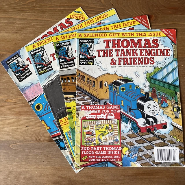 4 X MARVEL Thomas Tank Engine & Friends Comics Issues 131, 132, 133 ...