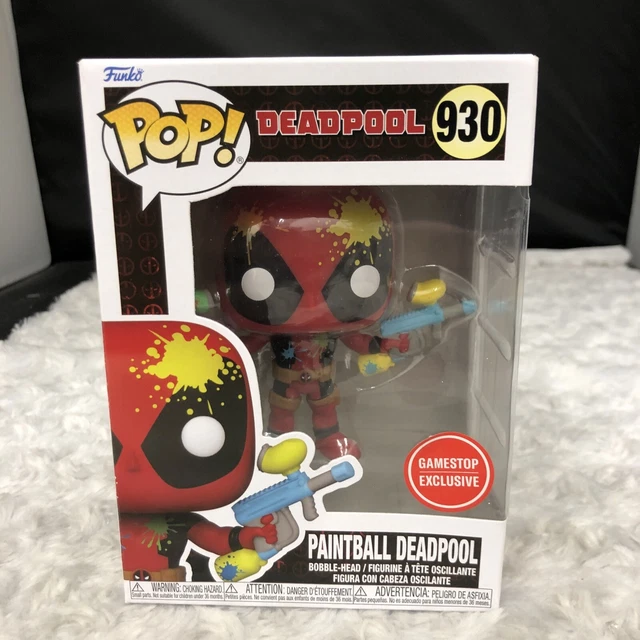 FUNKO POP! DEADPOOL #930 Paintball Deadpool GameStop Exclusive Bobble ...