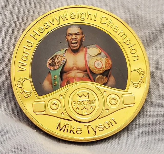 MIKE TYSON GOLD Coin World Heavyweight Championship Belt Boxing Fury ...