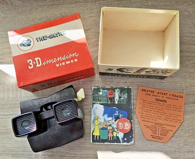 VINTAGE VIEWMASTER MODEL E Viewer 1950's Made in Belgium Boxed ...
