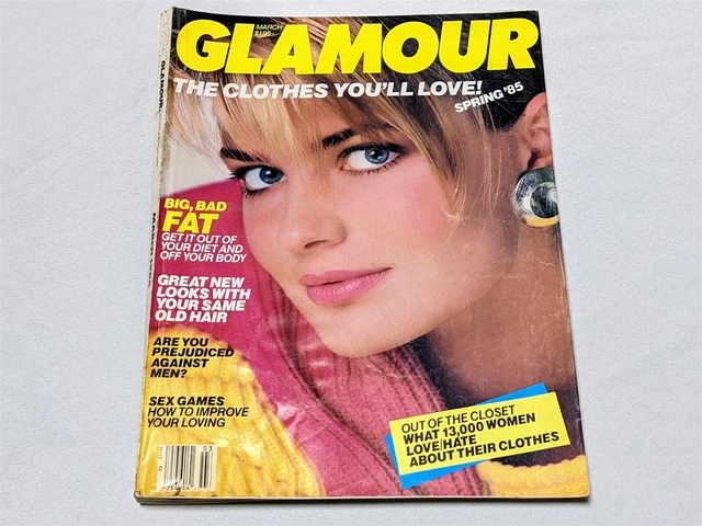 1985 GLAMOUR MAGAZINE Paulina Porizkova Maidenform Swatch Ads Sexy Feet ...