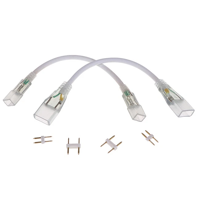2PIN LED CORNER Connector RGB straight Connector middle Double ...