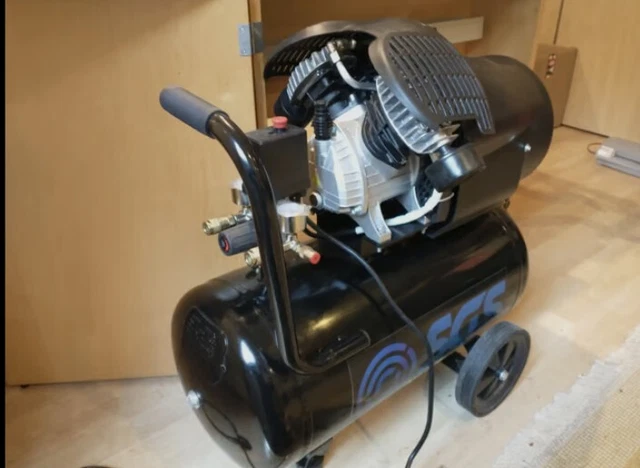 SGS 50 LITRE Direct Drive V-Twin High Power Air Compressor 14.6CFM 3 ...