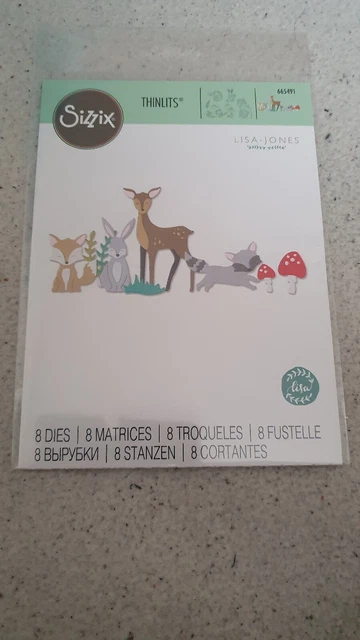 SIZZIX THINLITS 8 Die Set - Woodland Nature 665491 By Lisa Jones £9.90 - PicClick UK