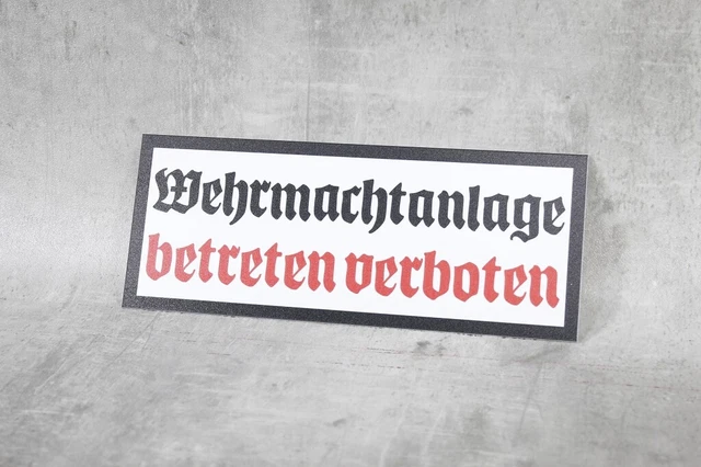 SIGN WEHRMACHT SYSTEM signpost Wehrmacht WW2 WW2 sign warning sign #V3 ...