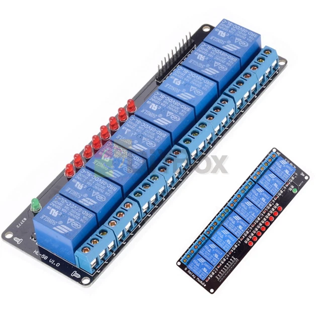 8 CHANNEL 5V Relay Module Shield for Arduino Uno Meage 2560 1280 ARM ...