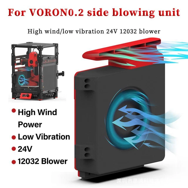 FOR VORON V0 Series 24V 12032 Model Auxiliary Cooling L7 Blow Side B6 ...
