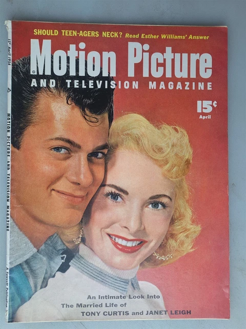 MOTION PICTURE - Movie Fan Magazine April 1954 Issue Tony Curtis ...