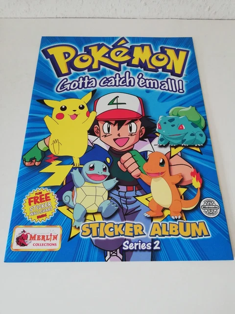 POKEMON STICKER ALBUM Serie 2 Merlin Leeralbum mit Poster NEU EUR 15,00 ...
