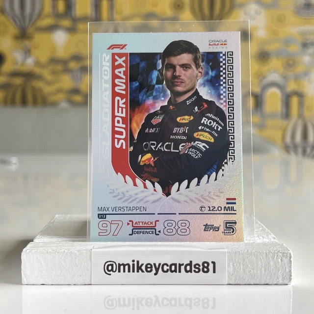 TOPPS F1 TURBO Attax 2024 - Gladiator Super Max Max Verstappen #313 EUR ...