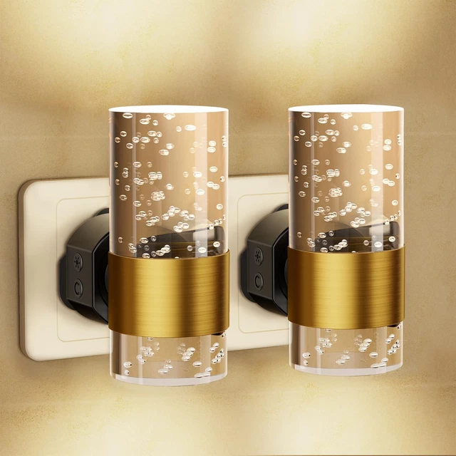NIGHT LIGHT PLUG in Wall with Dusk to Dawn Sensor, Adjustable Colour ...