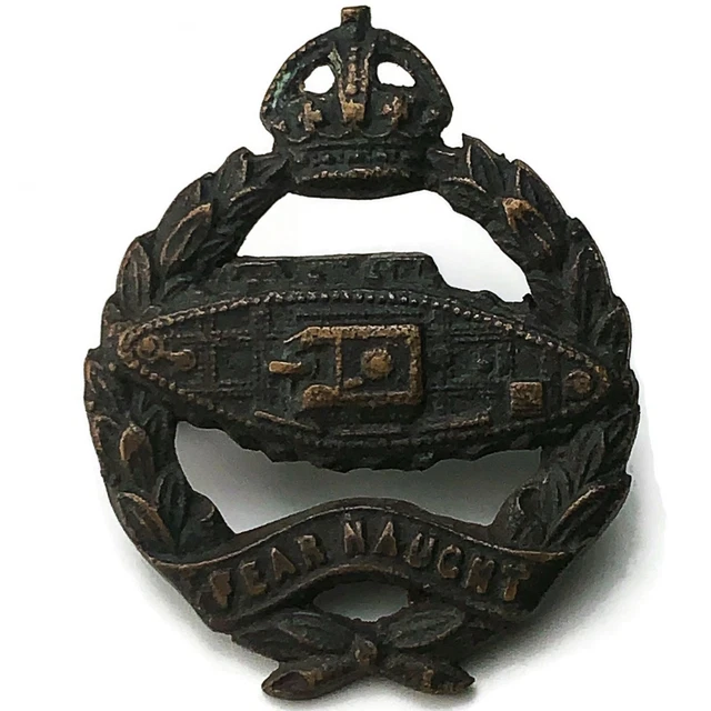 WW2 ROYAL TANK Regiment Corps Officer's BRONZE Officers Collar Badge £ ...