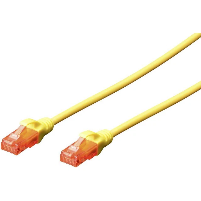 DIGITUS DK-1612-050/Y RJ45 Câble réseau, câble patch CAT 6 U/UTP 5.00 m jaune EUR 10,78 ...
