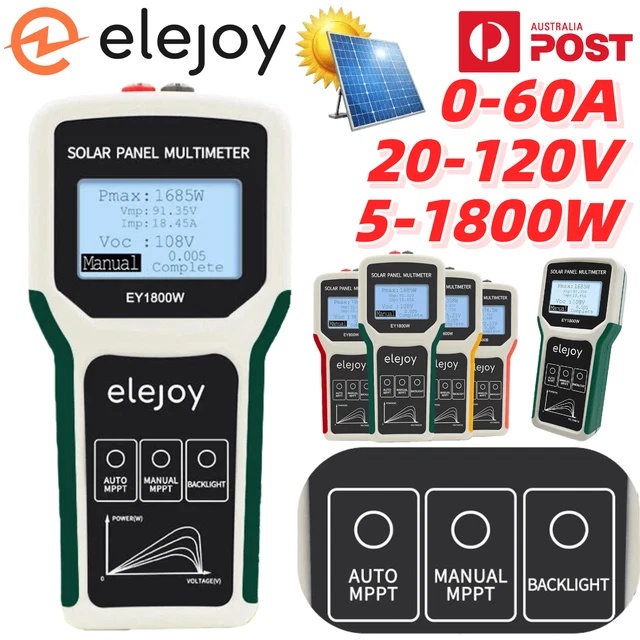 ELEJOY SOLAR PANEL Multimeter Photovoltaic MPPT Tester Maximum Power ...