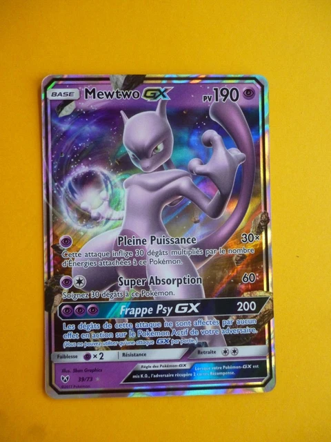 CARTE POKÉMON LÉGENDES Brillantes 39/73 Mewtwo GX 2017 EUR 19,00 ...