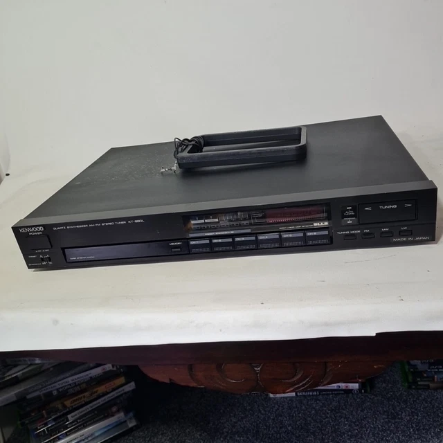 VINTAGE KENWOOD QUARTZ Synthesizer AM-FM Stereo Tuner KT-880L Hifi Separate £19.95 - PicClick UK