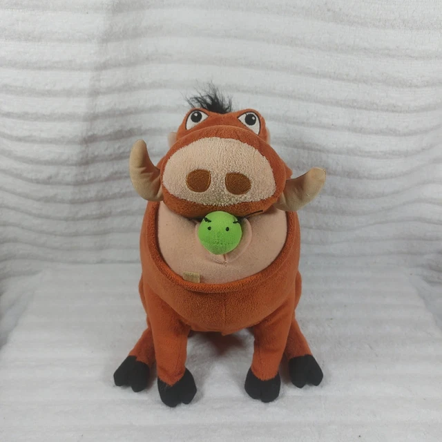 DISNEY LION KING Pumba Talking Burping Warthog Plush Stuffed Animal ...