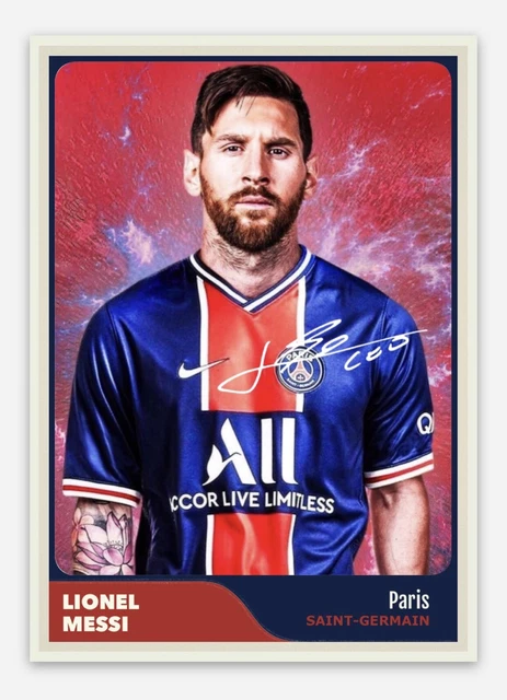 LIONEL MESSI PSG Paris Saint Germain Soccer 2021 Autograph RP Trading ...
