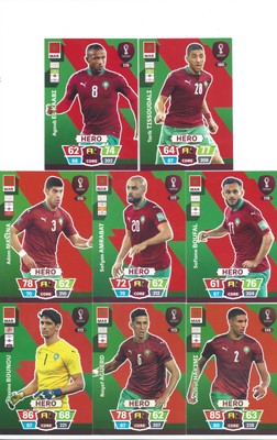 PANINI FIFA WORLD CUP QATAR 2022 All 8 Cards Team Morocco/Morocco £0.87 ...