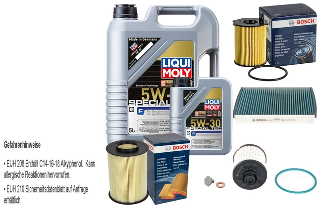 BOSCH INSPECTION SET 6L Huile Liqui Moly Spécial Tec F 5W-30 pour Ford Kuga II EUR 151,63 ...