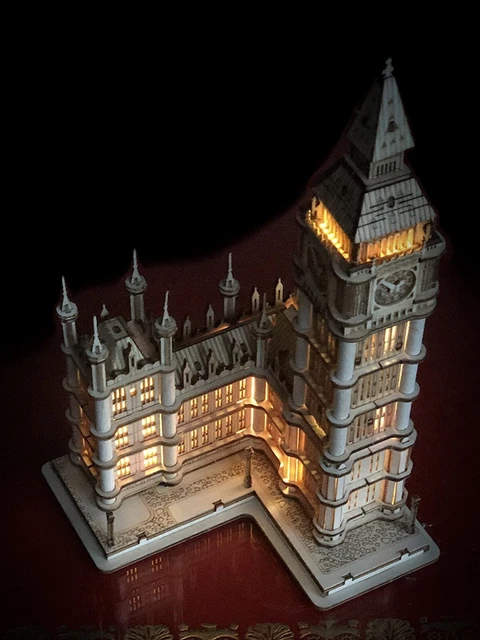 3D BIG BEN Wooden Jigsaw Puzzle Wood DIY Project Model Construction ...