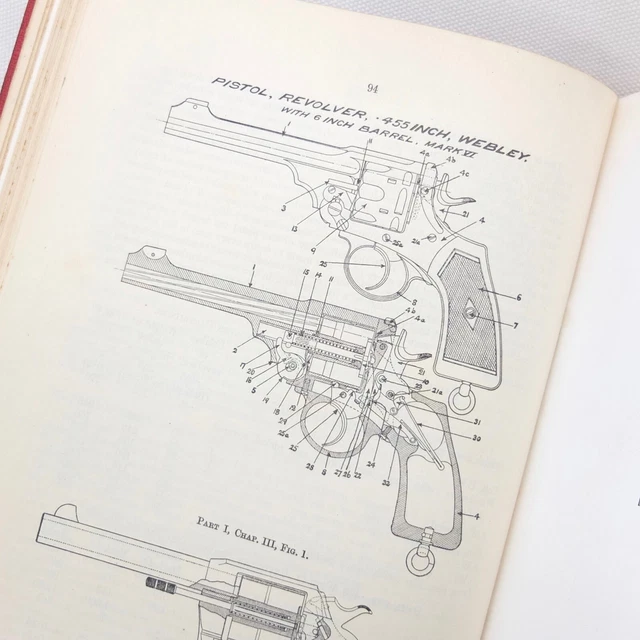 WW1 WW2 SMALL Arms Manual Lee Enfield Rifle Webley Pistol Vickers ...
