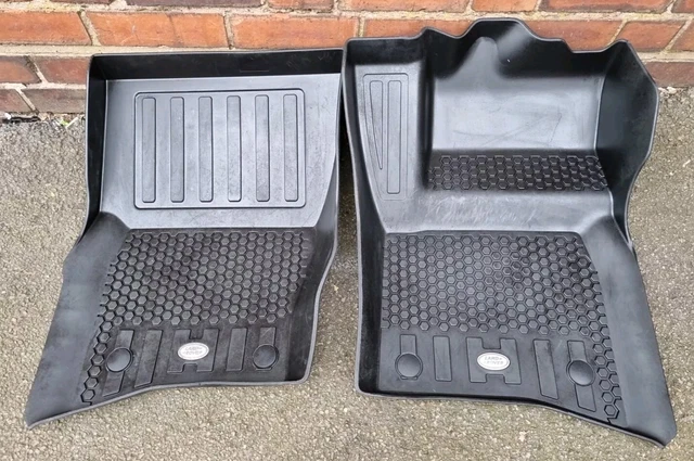 LAND ROVER DEFENDER Front Deep Side Rubber Mats Genuine Used VPLES0665 ...