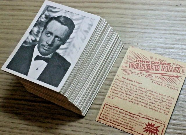 JOHN DRAKE DANGER Man, (1-27)1966,Somportex Trade Gum Cards Pick Your ...