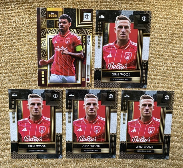 2025-26 TOPPS DECO Nottingham Forest Base Card Lot - Gibbs-White & Wood ...