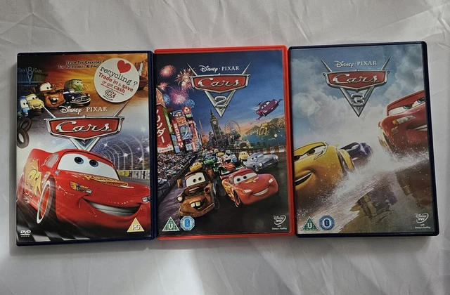 DISNEY PIXAR CARS 1-3 DVD Collection Bundle Childrens Animated Cars ...