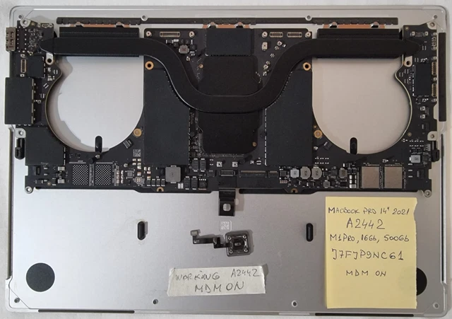 MACBOOK PRO 14& 2021 A2442 M1 Pro 8-Core CPU 14-Core GPU 16GB 512GB ...