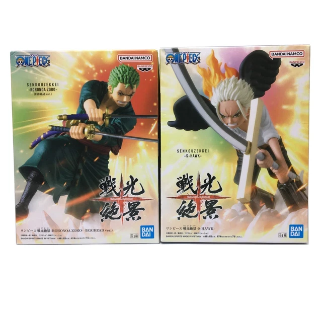 ONE PIECE SENKO Zekkei RORONOA ZORO EGGHEAD ver. vs S-HAWK set of 2 ...