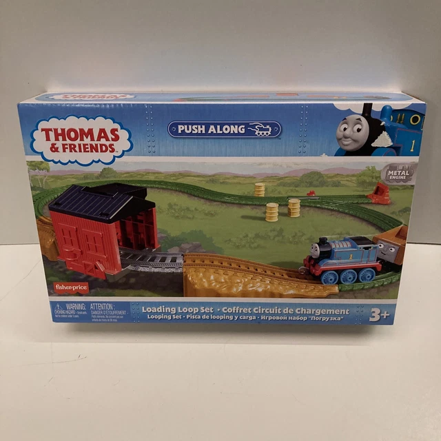 THOMAS & FRIENDS Loading Loop Playset with Push Along Metal Engine Bx5 ...