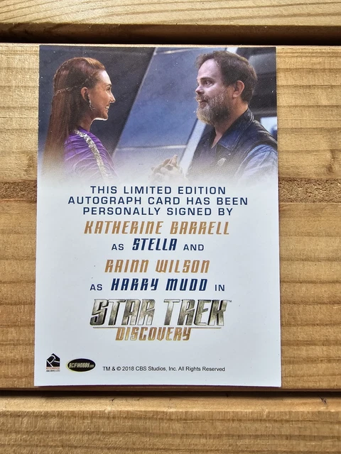 STAR TREK DISCOVERY Season 1 Dual Autograph Katherine Barrell & Rainn ...