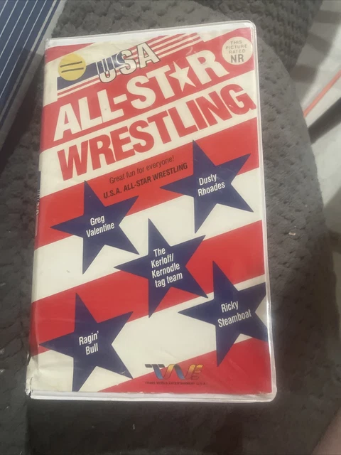 VINTAGE USA ALL-STAR Wrestling Vhs Tape 1985 Dusty Steamboat Ragin Bull ...