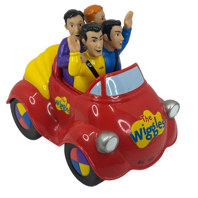2003 THE WIGGLES Big Red Car Spin Master w/ Figures Parts Repair ...